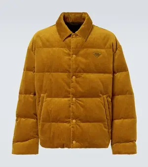 Prada Cotton Corduroy Puffer Jacket