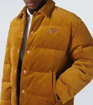 Prada Cotton Corduroy Puffer Jacket