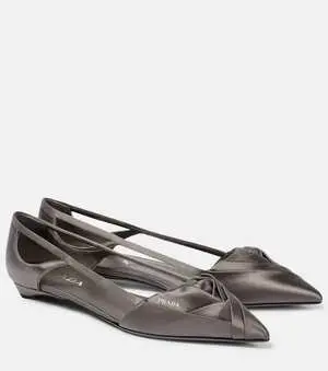Prada Cut Out Flats For Women
