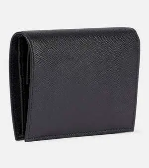 Prada Logo Saffiano Leather Wallet