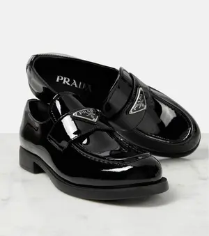 Prada Patent Leather Loafers - Black