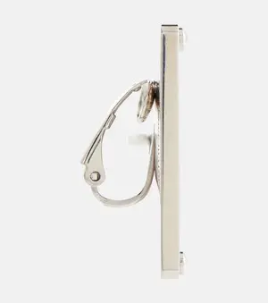 Prada Logo Clip-on Single Earring