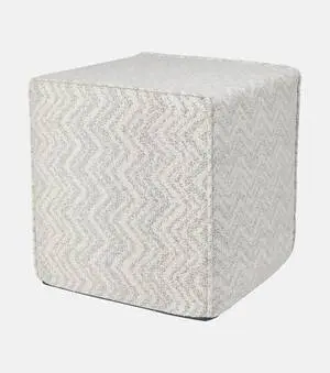 Missoni Columbia Zigzag Jacquard Pouf - Beige