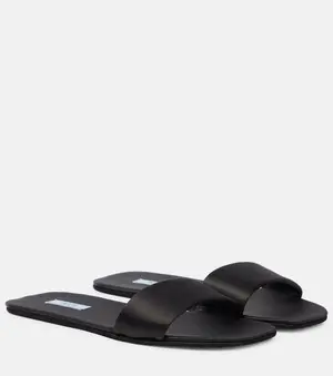 Prada Silk Satin Slides