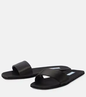 Prada Silk Satin Slides