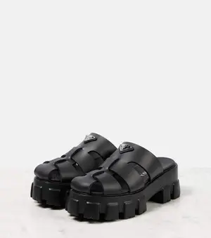 Prada Monolith Platform Sandals