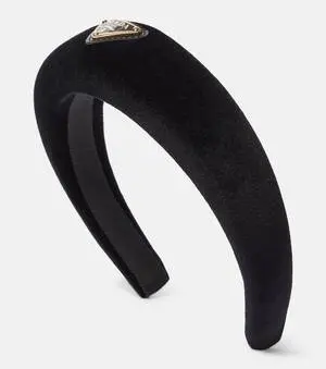 Prada Velvet Headband - Black
