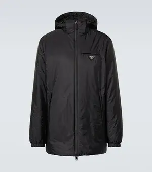 Prada Re-nylon Padded Coat - Black