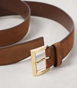 Prada Suede Belt - Brown
