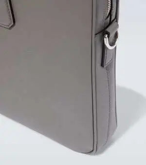 Prada Saffiano Leather Briefcase - Grey