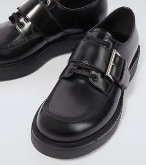 Prada Brushed Leather Derbies