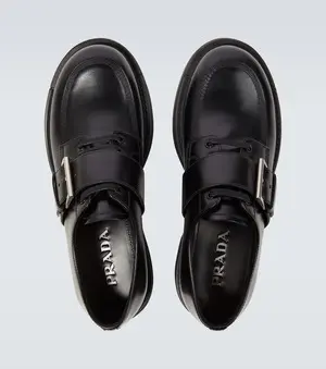 Prada Brushed Leather Derbies