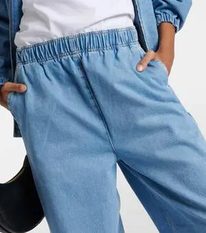 Prada Logo Wide-leg Jeans