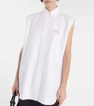 Prada Logo Cotton Shirt