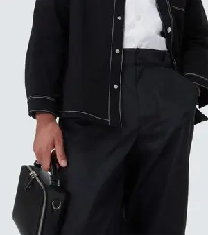 Prada Re-nylon Barrel-leg Pants