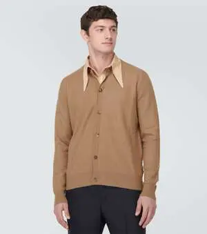 Prada Layered Cashmere Cardigan