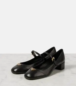 Prada Leather Mary Jane Pumps