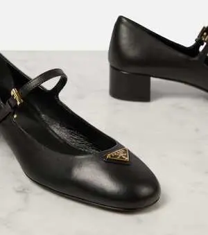 Prada Leather Mary Jane Pumps