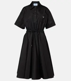 Prada Re-nylon Midi Shirt Dress