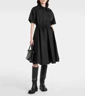 Prada Re-nylon Midi Shirt Dress