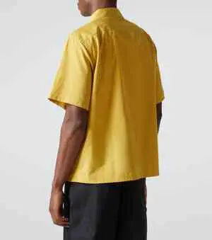 Prada Cotton Poplin Bowling Shirt - Yellow