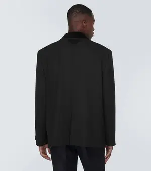 Prada Double-breasted Virgin Wool Suit Jacket