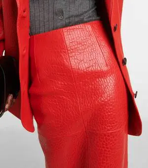 Prada Leather Pencil Skirt