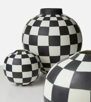 L'Objet Damier Large Vase - Multicoloured