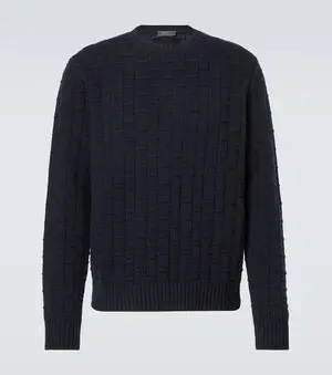 Prada Wool And Cashmere Crewneck Sweater