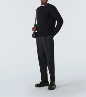 Prada Wool And Cashmere Crewneck Sweater
