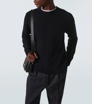 Prada Wool And Cashmere Crewneck Sweater