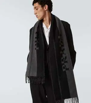 Prada Logo Wool Jacquard Scarf - Multicoloured