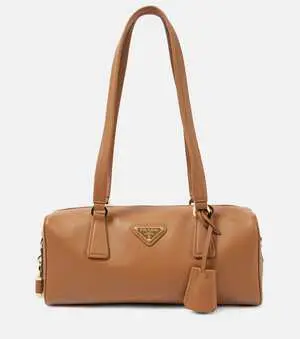 Prada Leather Shoulder Bag - Brown