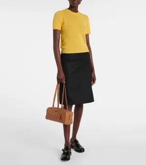 Prada Leather Shoulder Bag - Brown