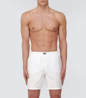 Prada Re-nylon Logo Swim Trunks