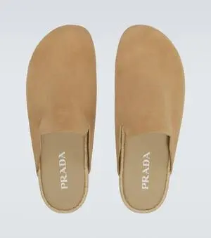 Prada Suede Clogs