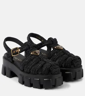 Prada Monolith Platform Sandals
