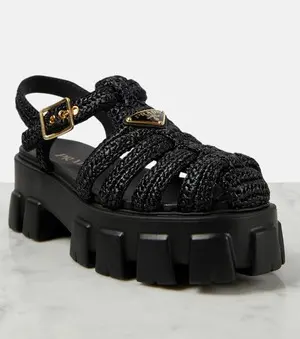 Prada Monolith Platform Sandals