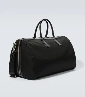 Prada Leather-trimmed Duffle Bag