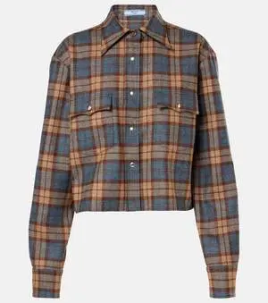 Prada Gingham Wool Shirt