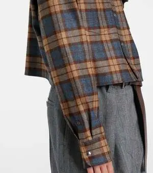 Prada Gingham Wool Shirt
