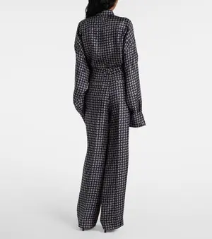 Prada Paisley Silk Twill Pants