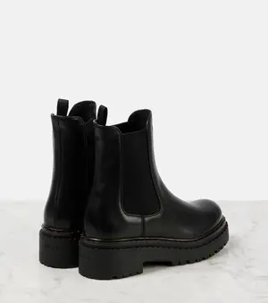 Prada Leather Chelsea Boots