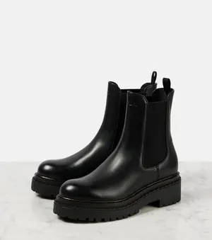 Prada Leather Chelsea Boots