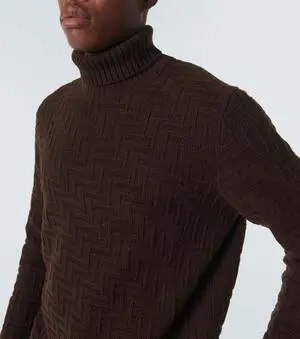 Prada Wool And Cashmere Turtleneck Sweater