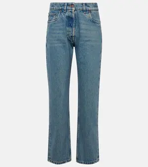 Prada Mid-rise Straight Jeans - Blue