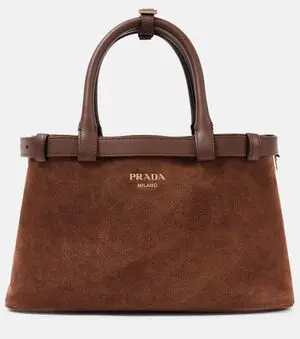 Prada Small Suede Tote Bag