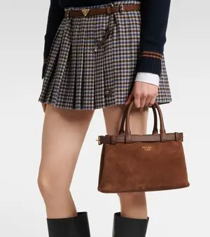Prada Small Suede Tote Bag