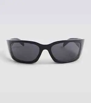 Prada Symbole Rectangular Sunglasses - Black