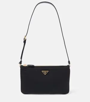 Prada Re-nylon Mini Pouch With Strap - Black